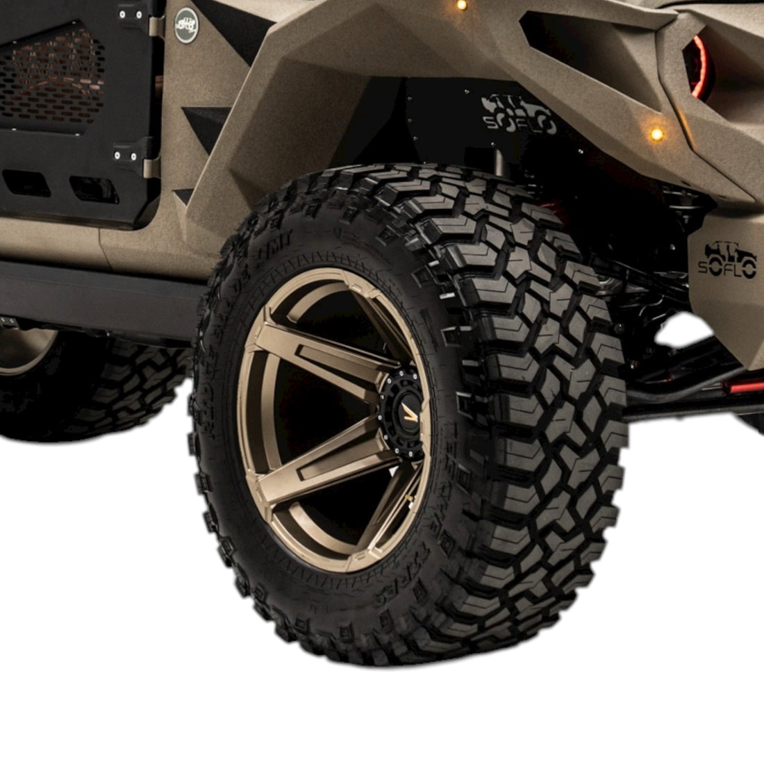 Apocalypse 5-Spoke Wheels for Jeep Wrangler / Gladiator (Bronze) 20x12 ...