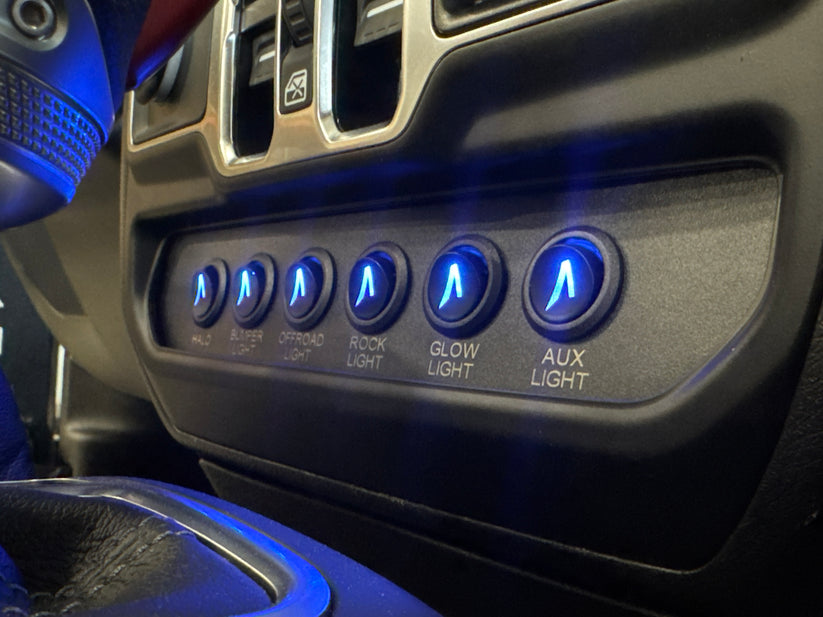 Jeep Wrangler Switch Panel Pod (2018-2025) 6-Device Auxiliary Control ...
