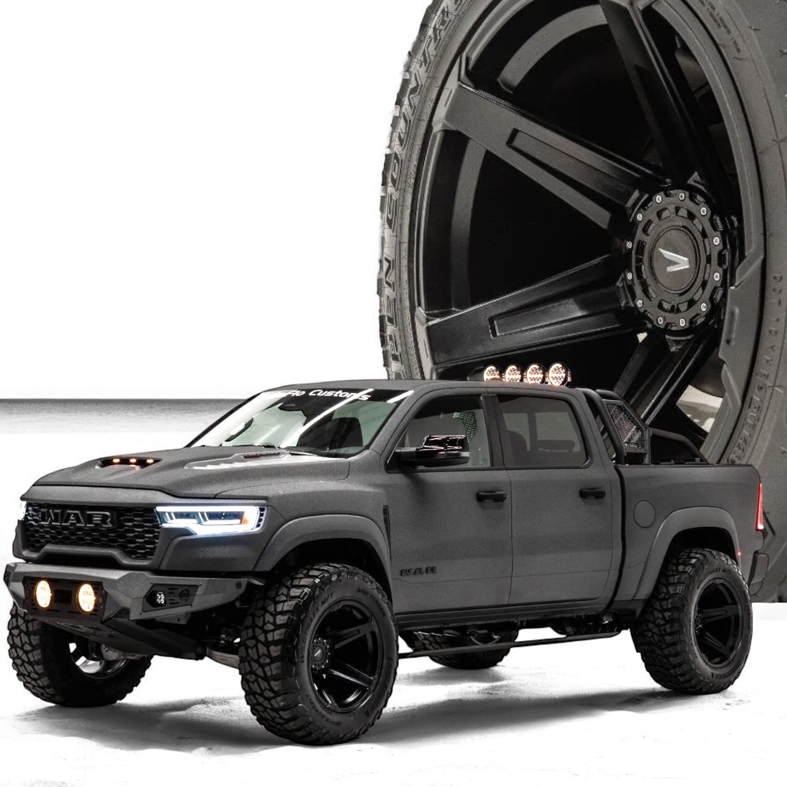 Black Apocalypse Wheels for RAM 1500 TRX and RHO – Soflo Customs Off ...