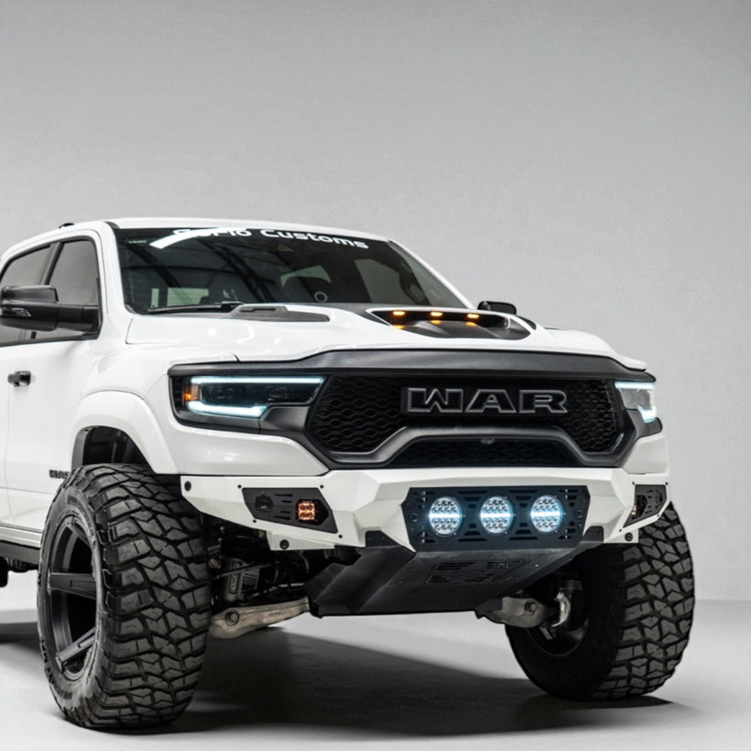 TRX Baja Front Bumper 2021–2024 – All Steel w/ Lights & Skid Plate ...