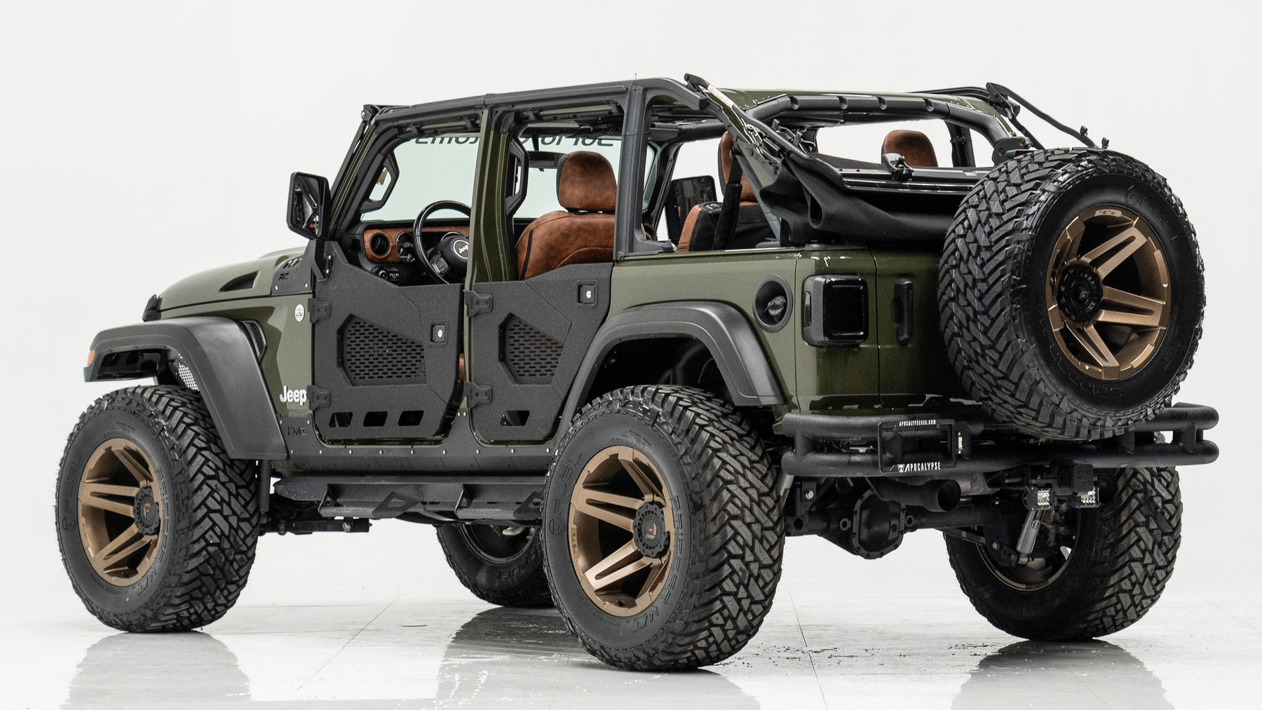 Jeep Wrangler Half Doors 4-door Set 2018-2025 | Rugged Steel w/ Mesh ...