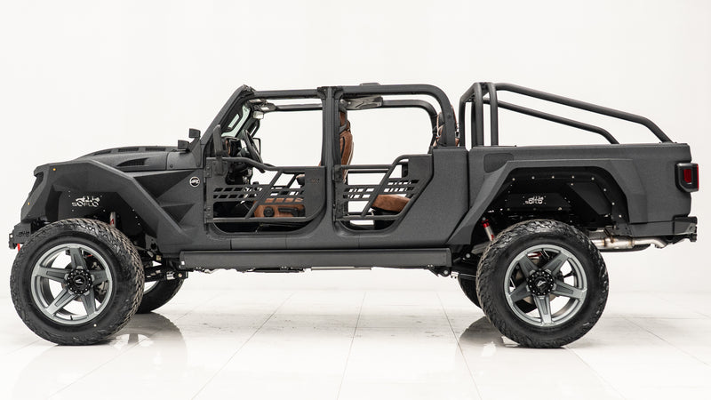 Jeep Gladiator Roll Bar Cage (2020-2025 JT) Aluminum with Black Armor ...