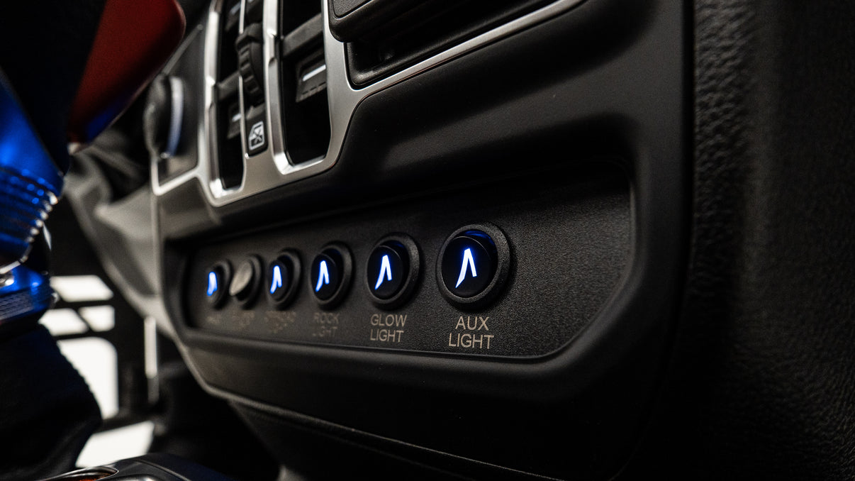 Jeep Wrangler Switch Panel Pod (2018-2025) 6-Device Auxiliary Control ...
