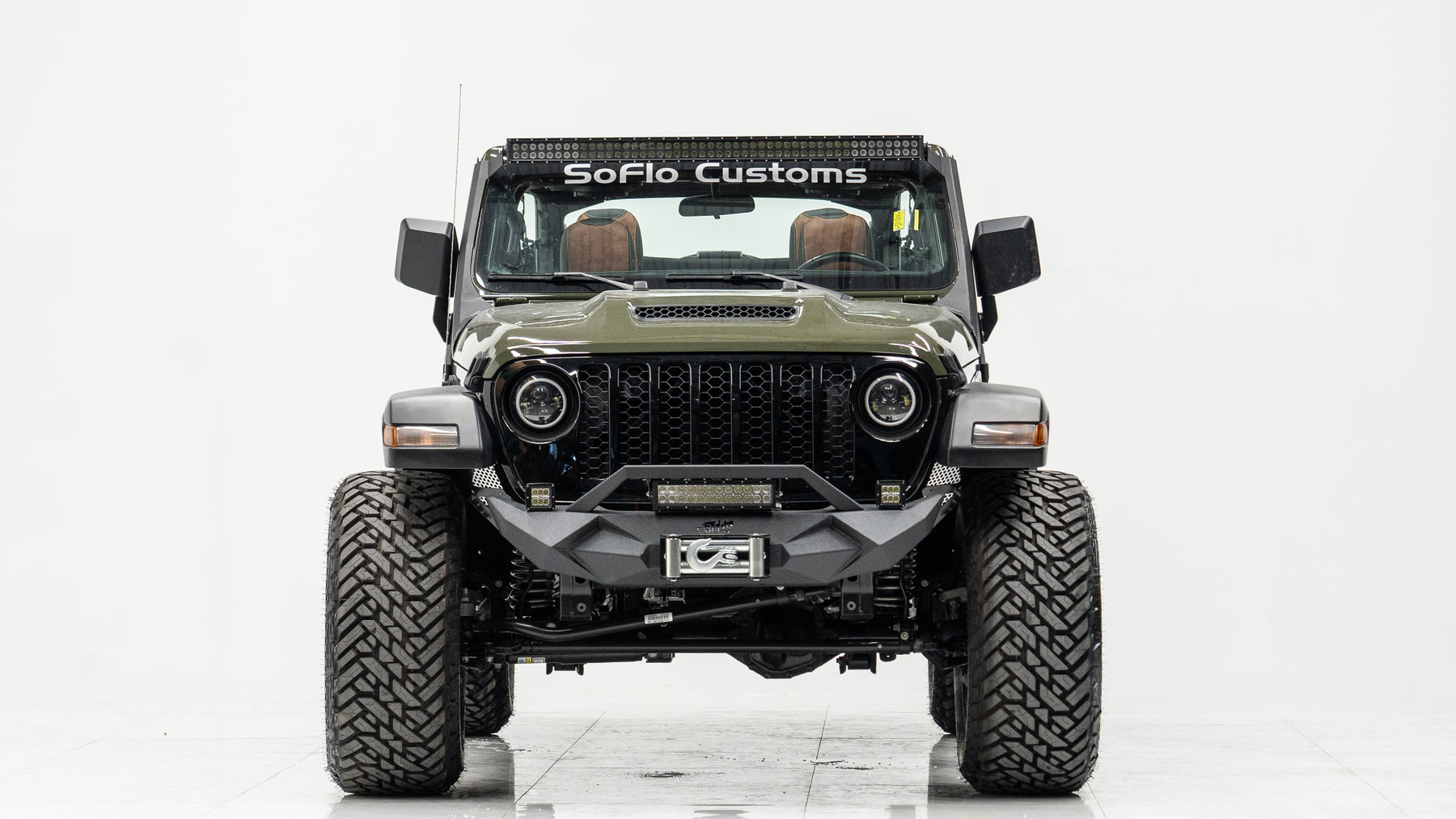 Jeep Wrangler Mojave Style Hood Clear Insert 2018-2025 – Soflo Customs ...
