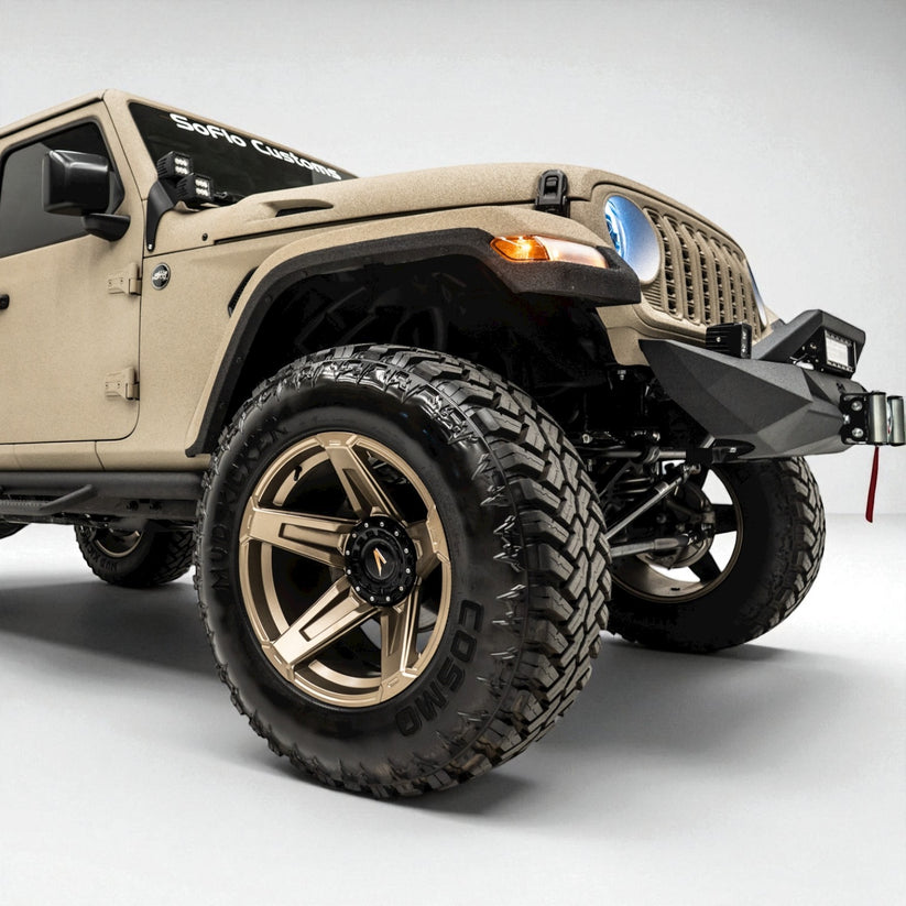 Apocalypse 5-Spoke Wheels for Jeep Wrangler / Gladiator (Bronze) 20x12 ...