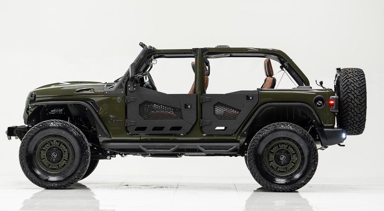 Jeep Wrangler Half Doors 4-door Set 2018-2025 | Rugged Steel w/ Mesh ...