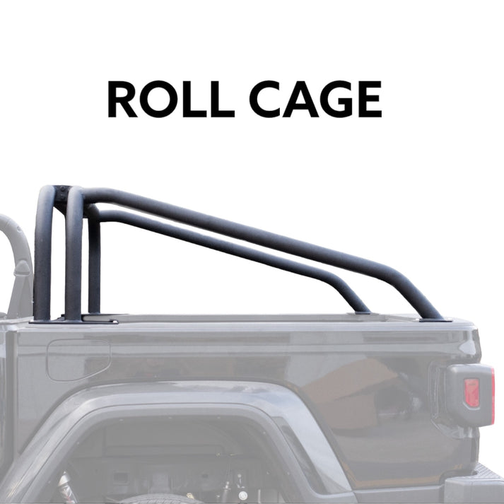 Jeep Gladiator Roll Bar Cage (2020-2025 JT) Aluminum with Black Armor ...