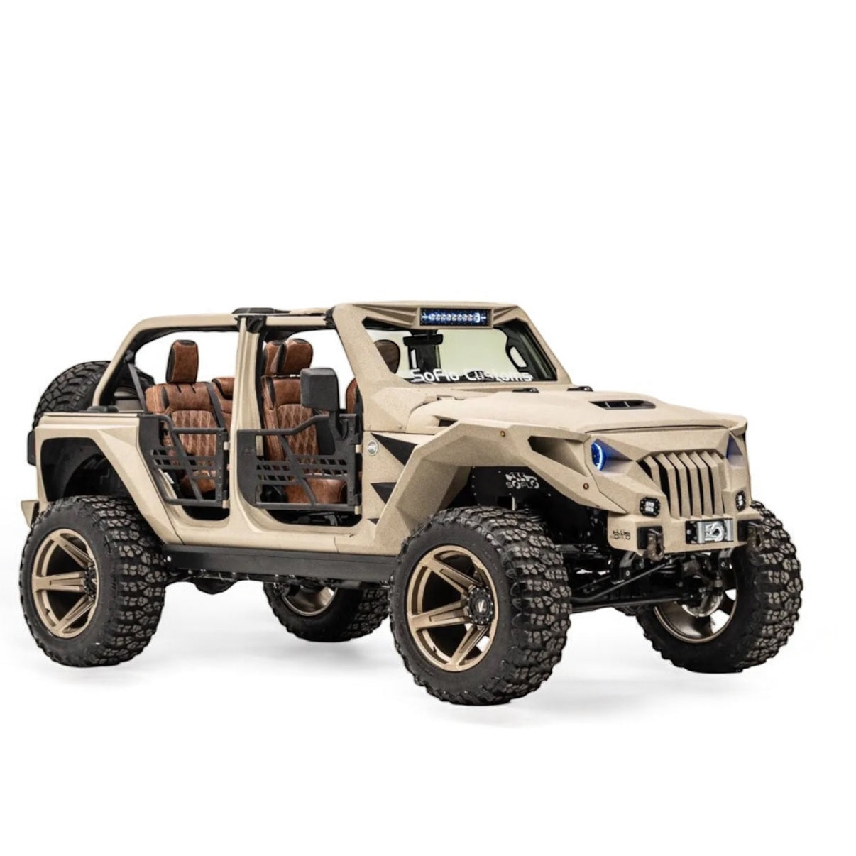 Apocalypse 5-Spoke Wheels for Jeep Wrangler / Gladiator (Bronze) 20x12 ...
