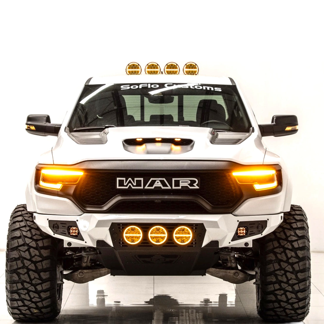 SoFlo Customs WAR Grille Letter Kit for RAM 1500 TRX (2021–2024 ...