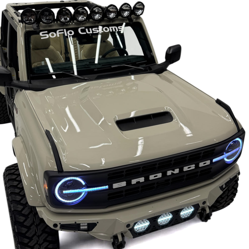 Ford Bronco Stallion Hood 2021–2025 - All-Aluminum Muscle Look Upgrade ...