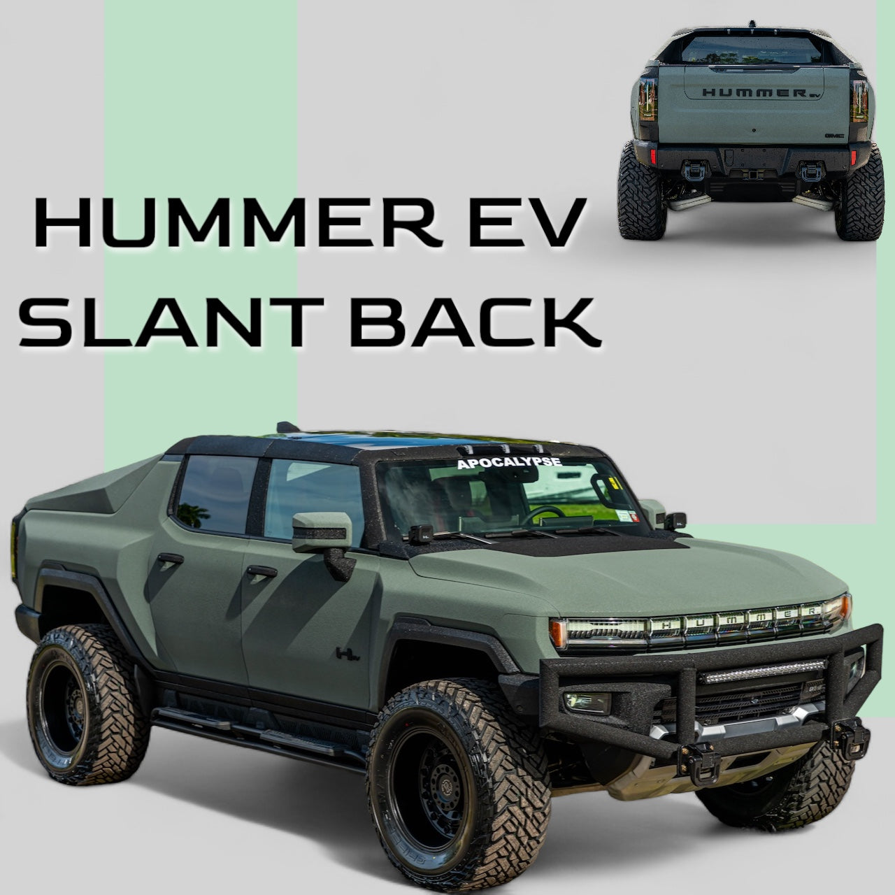GMC Hummer EV Fastback (Slant Back) Inserts 2021-2025 – Soflo Customs ...