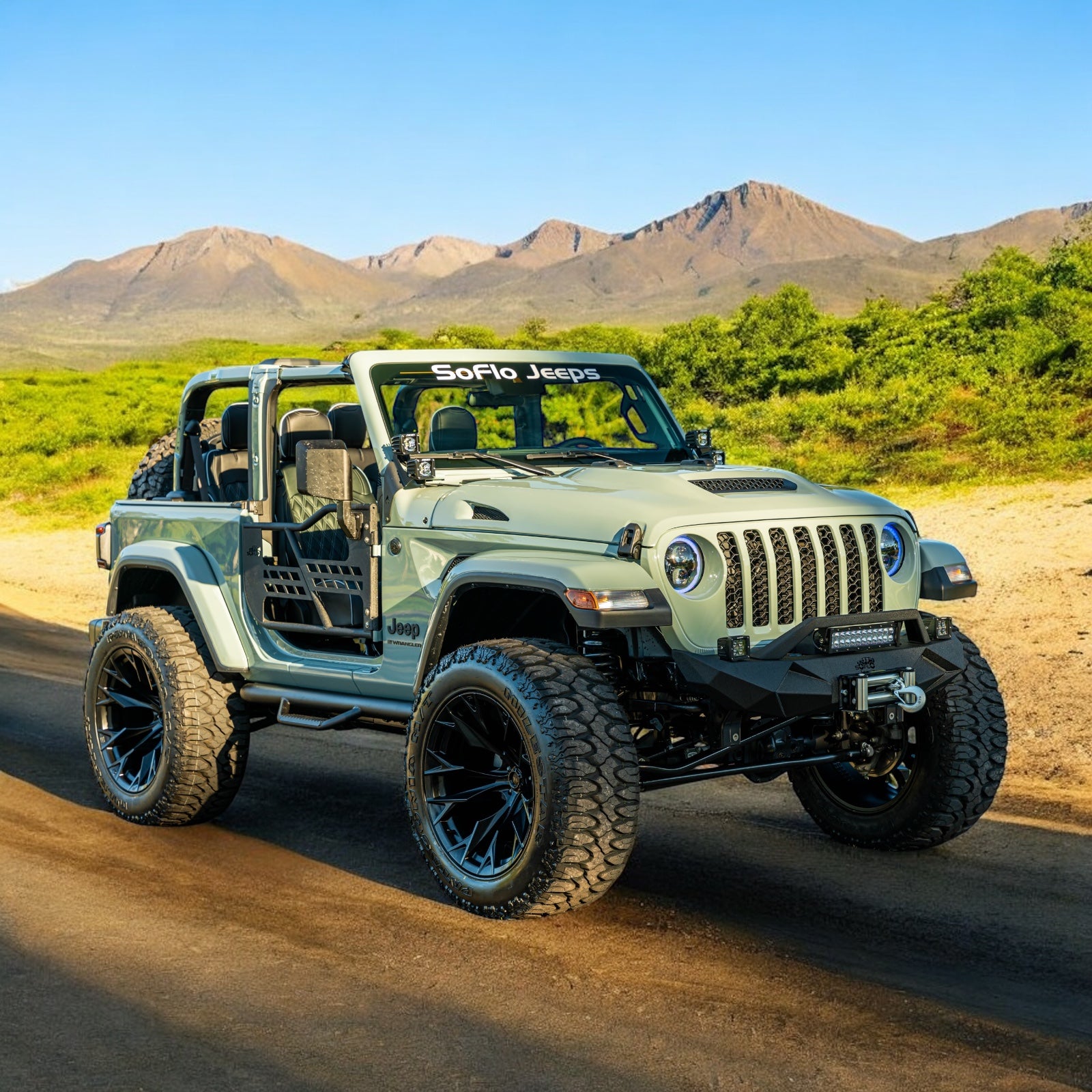 Jeep Wrangler 2dr Pipe Doors 2018-2026 – Soflo Customs Off-Road Parts