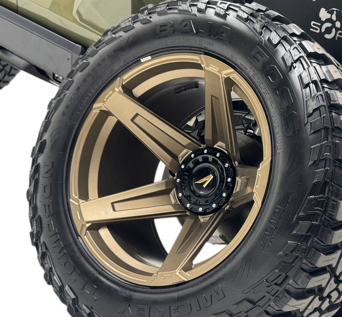 Apocalypse 5-Spoke Wheels for Jeep Wrangler / Gladiator (Bronze) 20x12 ...