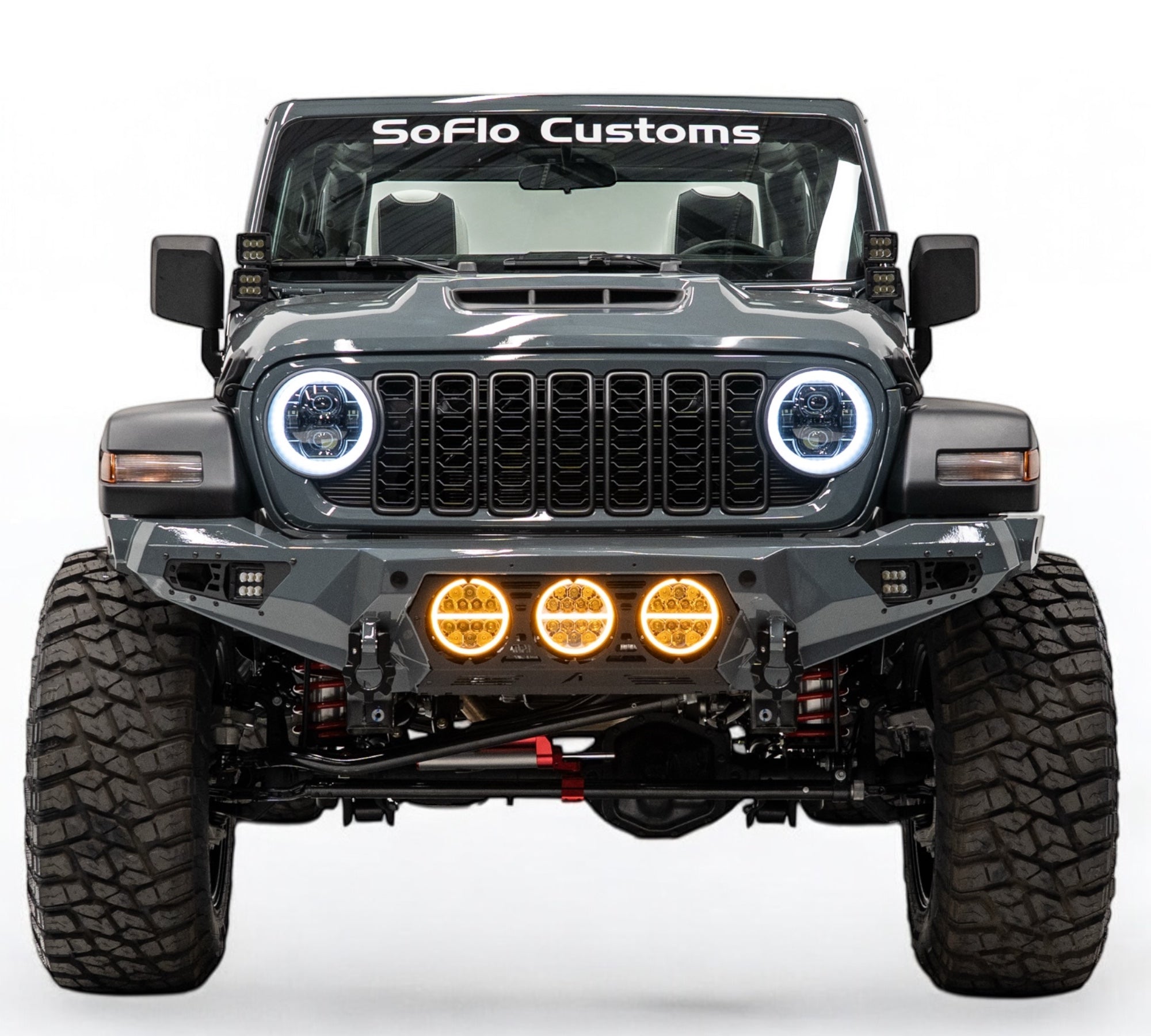 Jeep Gladiator Full Length Front Bumper 2020-2025 – Soflo Customs Off ...