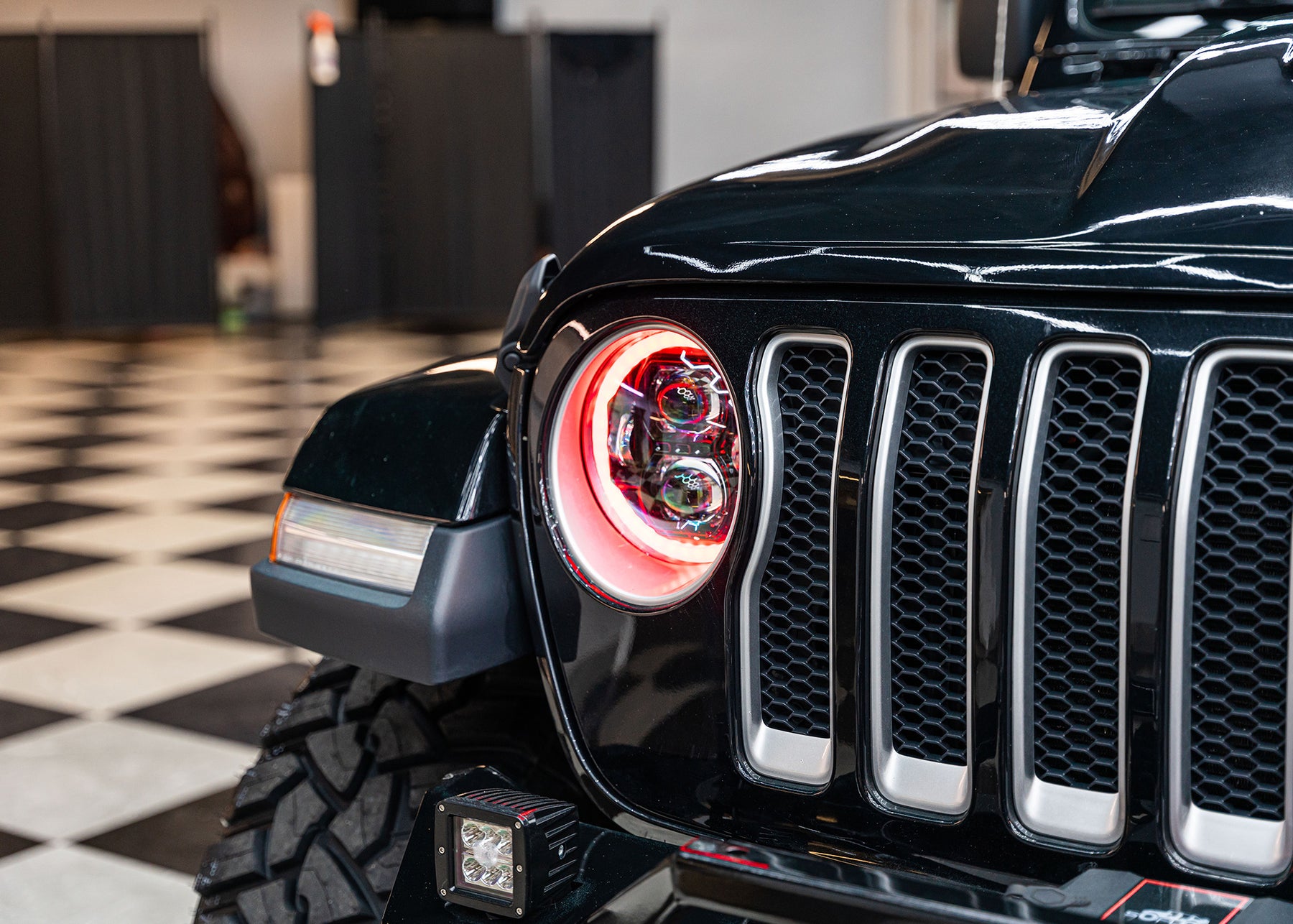 9” Halo Headlights JEEP Wrangler JL RGB – Soflo Customs Off-Road Parts