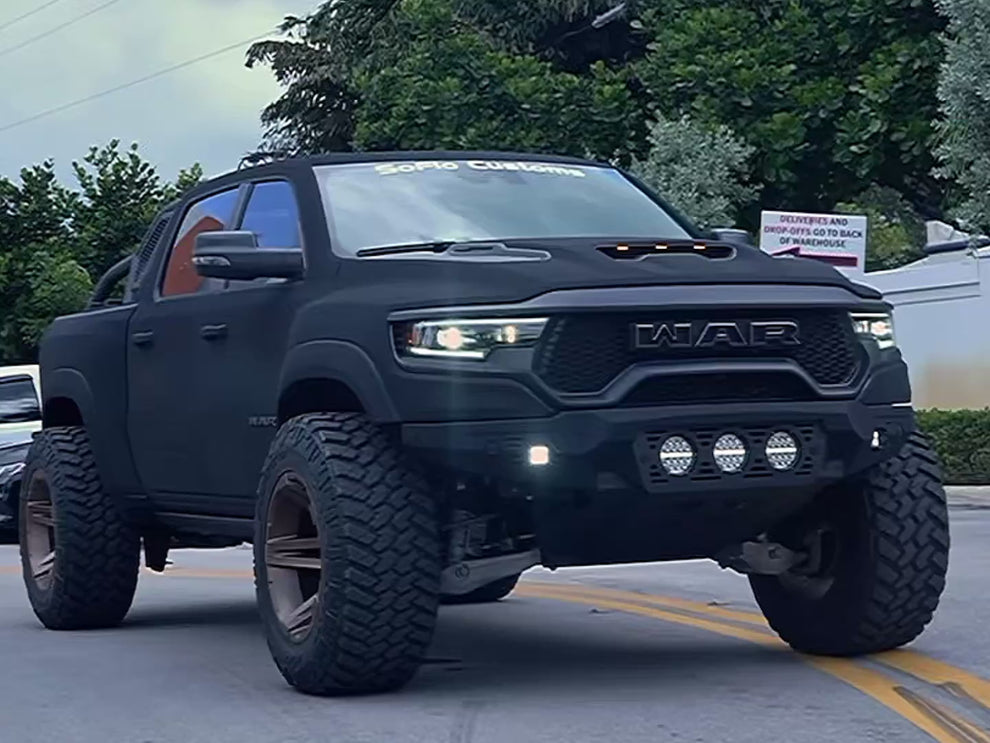 SoFlo Customs WAR Grille Letter Kit for RAM 1500 TRX (2021–2024 ...